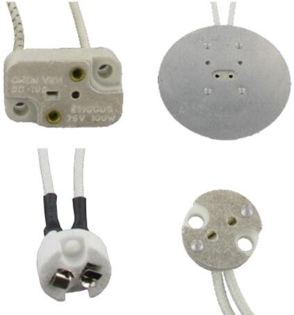 rectangular gu5.3 lamp holder ceramic mr16 light bulb socket